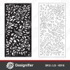 Botanical Privacy Screen DXF LS0016, CDR SVG File Ready To Cut With ...