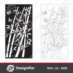 Bamboo Decorative Panel LS0029, DXF CDR File Ready To Laser Cut And CNC ...