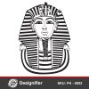 Tutankhamun Golden Mask PH002, DXF CDR File Ready for Laser Or CNC ...