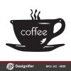 Coffee Wall Sticker DXF AC 0039, SVG CDR File Ready For Laser Cut And ...