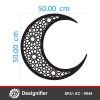 Islamic pattern crescent moon DXF AC 0044, SVG CDR File Ready For Laser ...