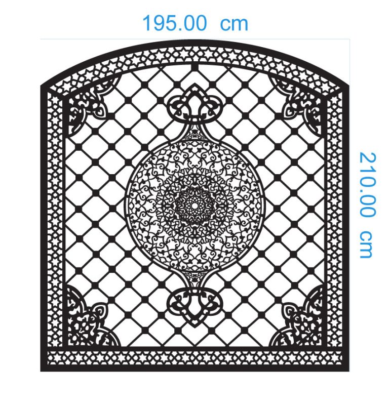 Mandala Single Door DXF GA0004, CDR SVG File Ready For Laser Cut And ...