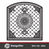 Mandala Single Door DXF GA0004, CDR SVG File Ready For Laser Cut And ...