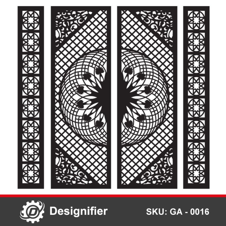 Modern Mandala Gate DXF GA0016, CDR SVG File Ready For Laser Or CNC ...