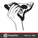 Pizza Slice Wall Decal DXF AC0048, Vector CDR SVG File For Laser ...