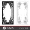 Corner Flower Frame DXF DC0003, CDR SVG File For Engraving, Awesome ...