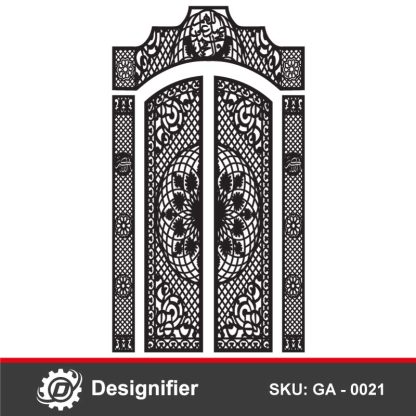Mandala Islamic Words Gate DXF GA0021, CDR SVG File Ready For Laser Or ...