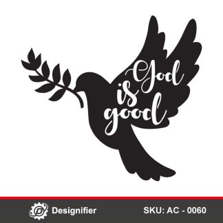 Dove of Peace DXF AC0060, CDR SVG File For Laser, CNC Cutting Or ...