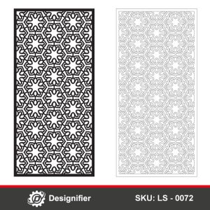 Doodle De-stress Privacy Screen DXF LS0072, CDR SVG File For Laser CNC ...