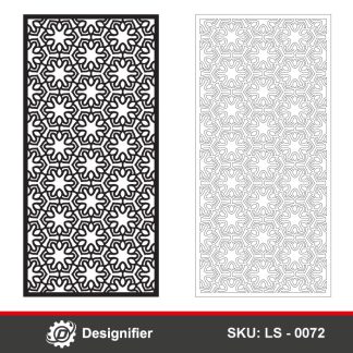 Doodle De-stress Privacy Screen DXF LS0072, CDR SVG File For Laser CNC ...