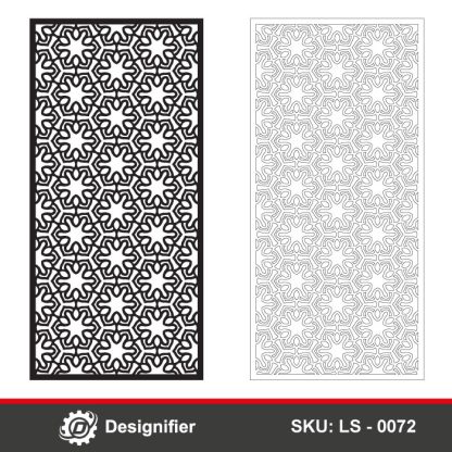 Doodle De-stress Privacy Screen DXF LS0072, CDR SVG File For Laser CNC ...