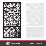 Geometric Circles Squares Privacy Screen DXF LS0079, CDR SVG File For ...