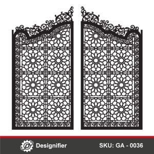 Arched Arabesque Gate DXF GA0036, CDR SVG File For Laser And Plasma Cut ...