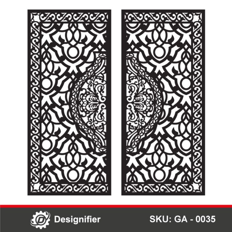 Lotus Flower Gate DXF GA0035, CDR SVG Vector File For Laser And Plasma ...