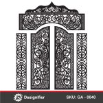 Curved Scrolls Gate DXF GA0040, CDR SVG File For Laser Or Plasma ...