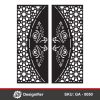 Arabesque Floral Center Gate DXF GA0050, CDR SVG File For Laser, And ...