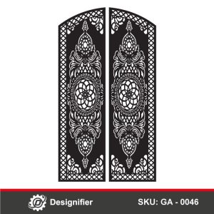 Lotus Flower Gate DXF GA0046, CDR File For Laser Cut Or Plasma ...