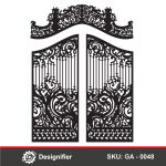 Rich Ornament Gate DXF GA0048, CDR Vector File For Laser Cut Or Plasma ...