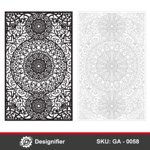 Islamic Mandala Gate DXF GA0058, SVG CDR File Ready For Laser Cut And ...