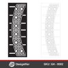 Curved Islamic Arabesque Door DXF GA0082, CDR SVG File For Laser ...